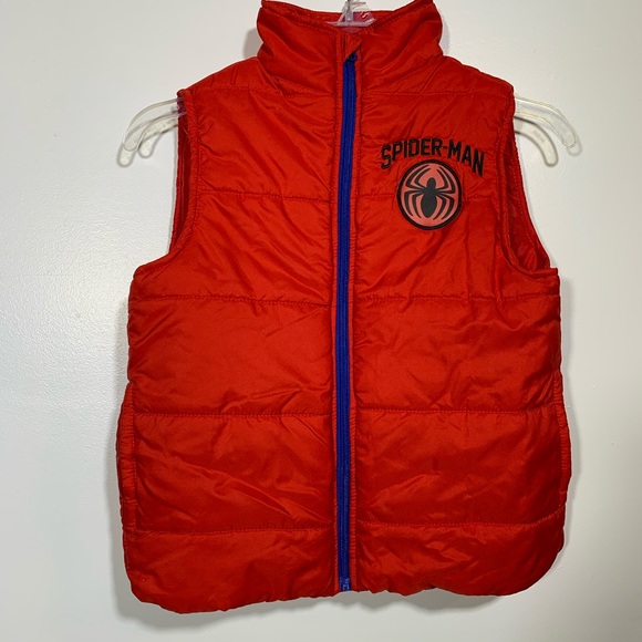 Marvel | Jackets & Coats | Marvel Spider Man Sleeveless Vest Boys 12 ...
